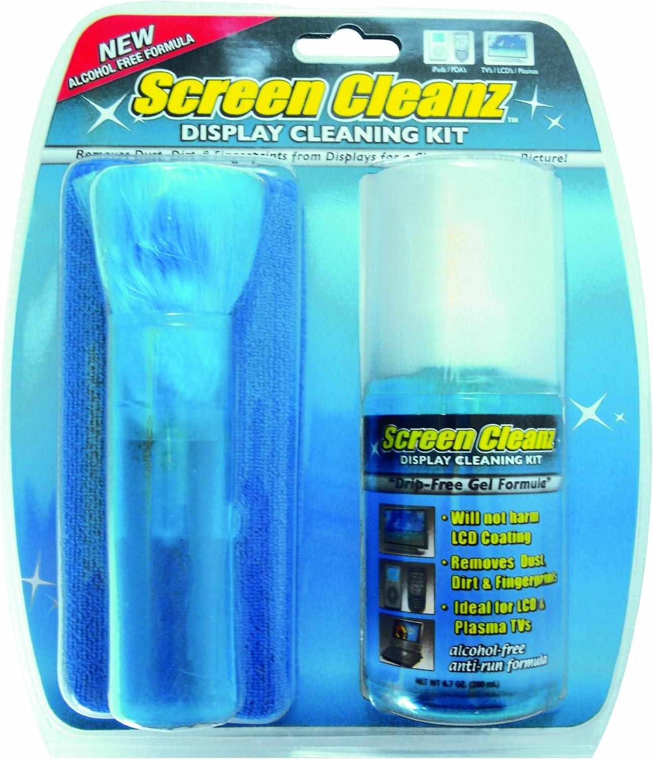 Amazon.com: Screen Display Cleanz w/ Brush Cleaning Kit (1 ea ...
