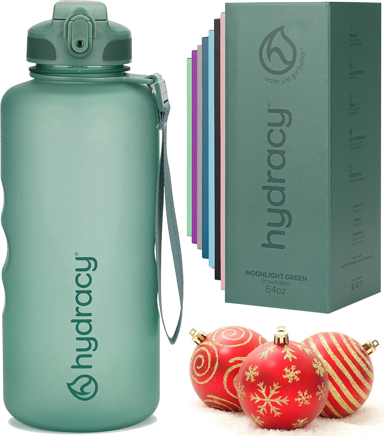 Hydracy Water Bottle with Straw and Time Marking, 2 Litre Water Bottle ...