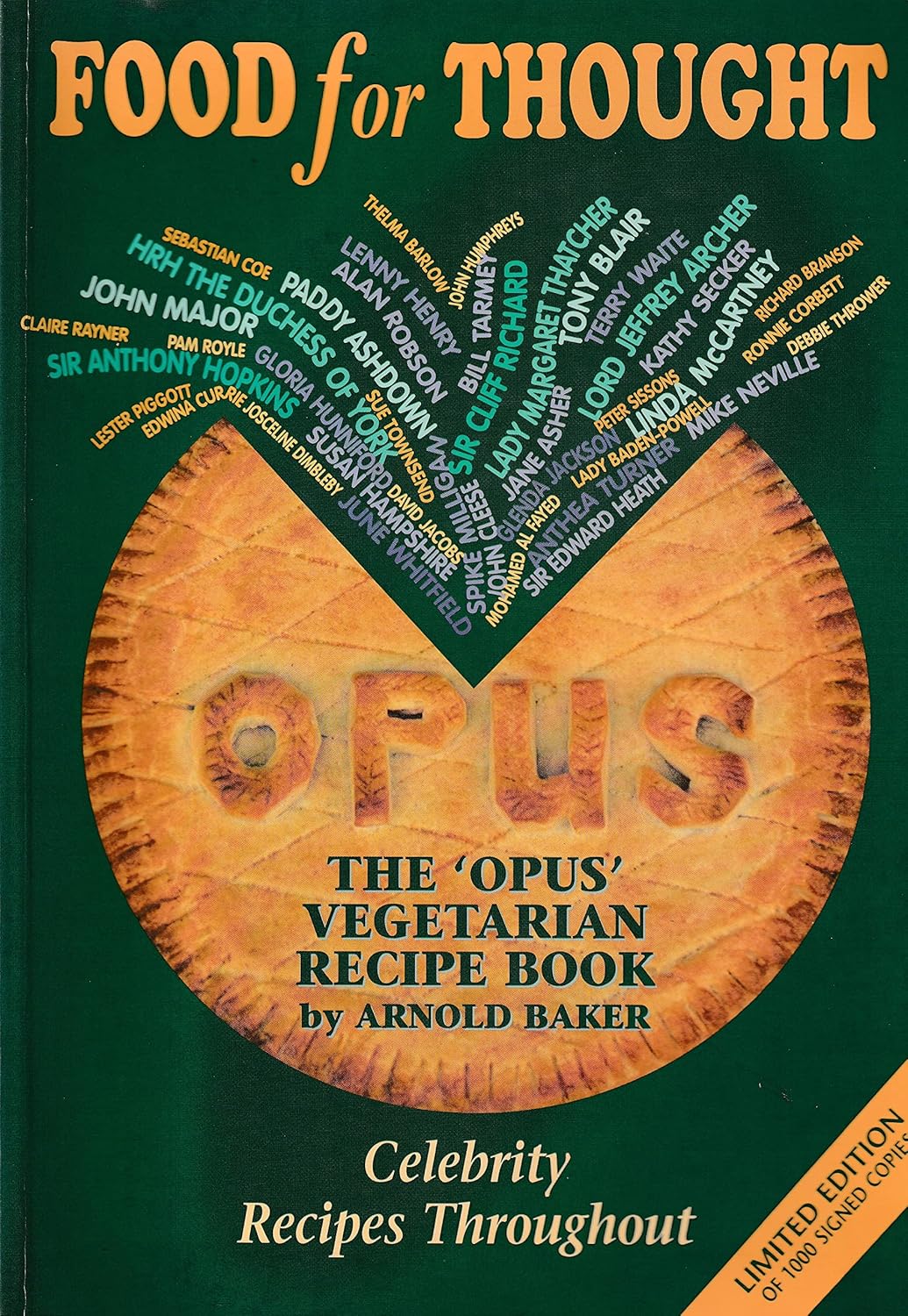 "Food for Thought": Opus Vegetarian Recipe Book: Baker Lord of Barton ...