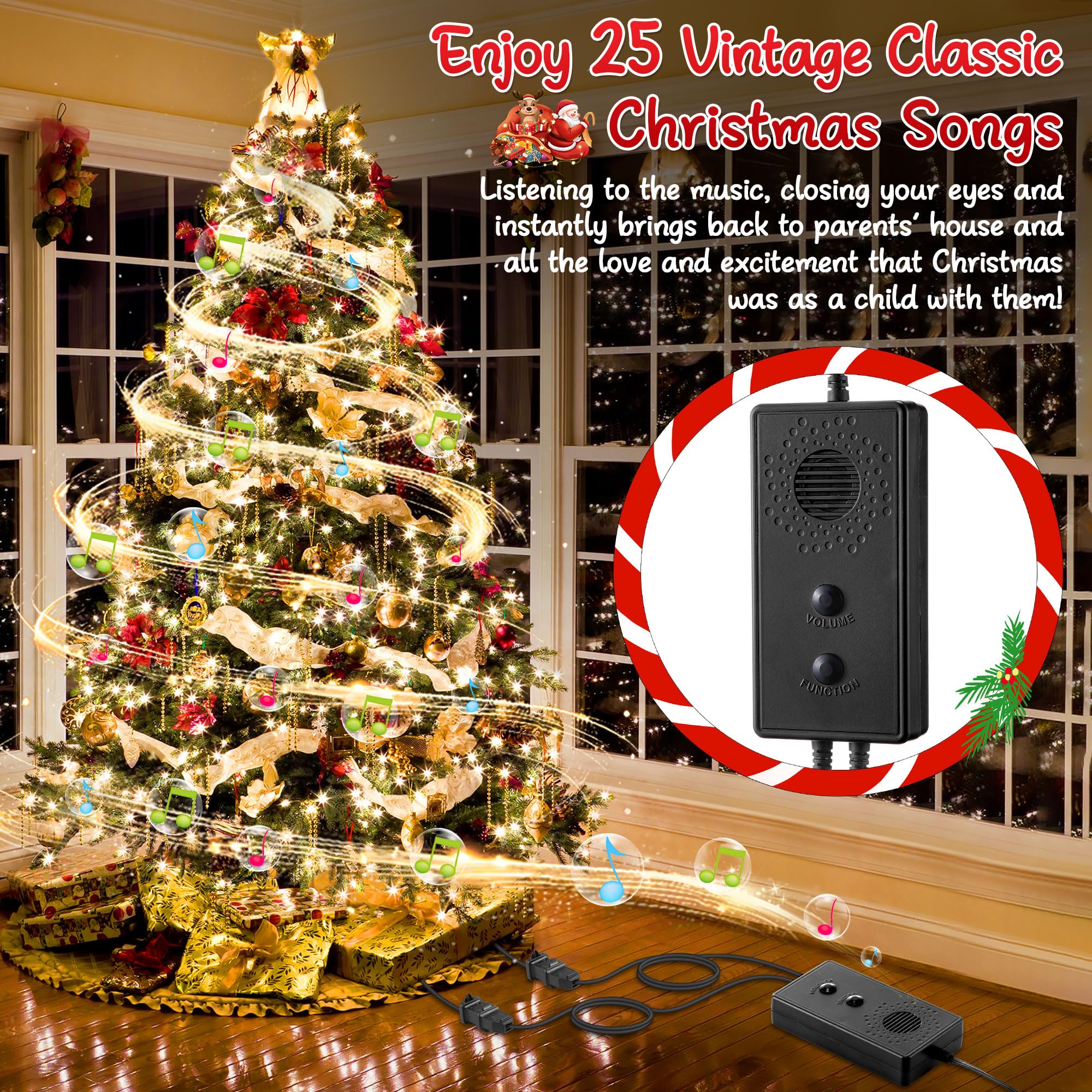Snapklik.com : Enhon Vintage 90s Musical Christmas Lights Controller ...