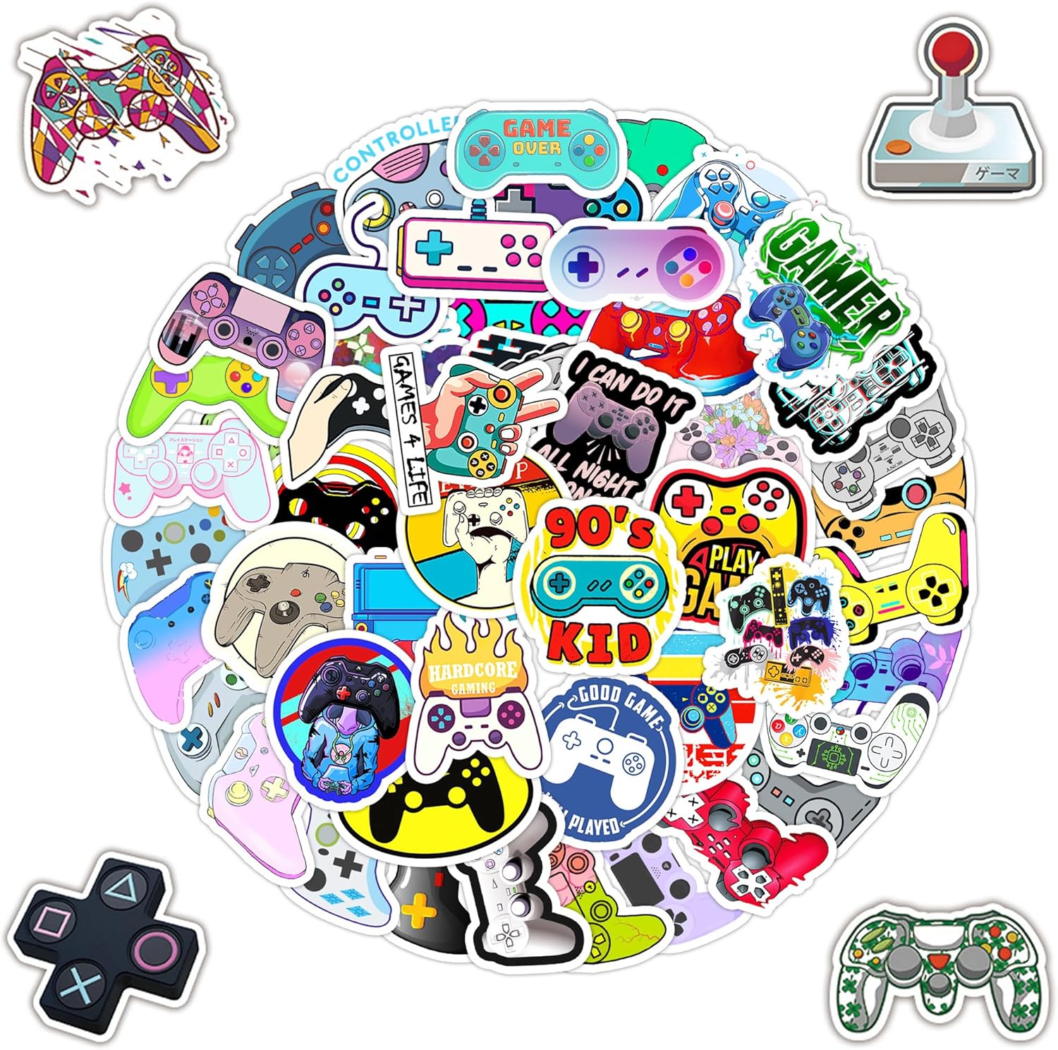 Amazon.com: DRWATE 100 PCS Game Stickers Video Game Playing Stickers ...