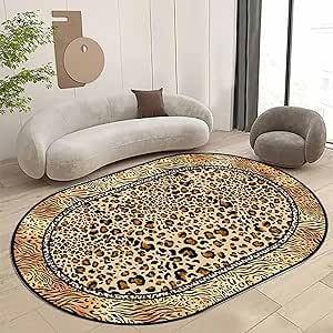 Amazon.com: LHOMKCV Leopard Print Area Rug, 3x4ft, Wild Cheetah ...