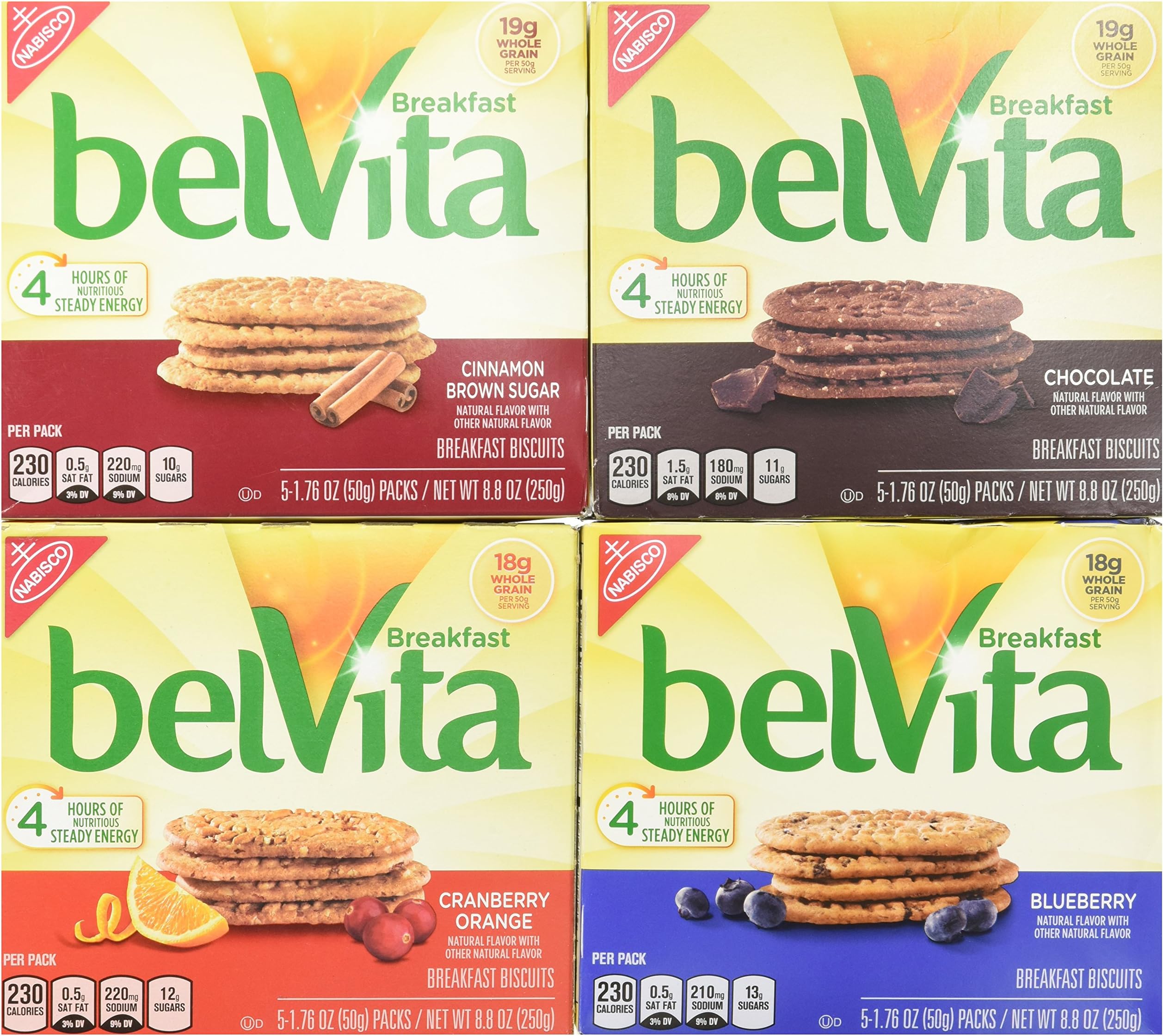 Amazon.com: belVita Bites Breakfast Biscuits Variety Pack, 3 Flavors ...