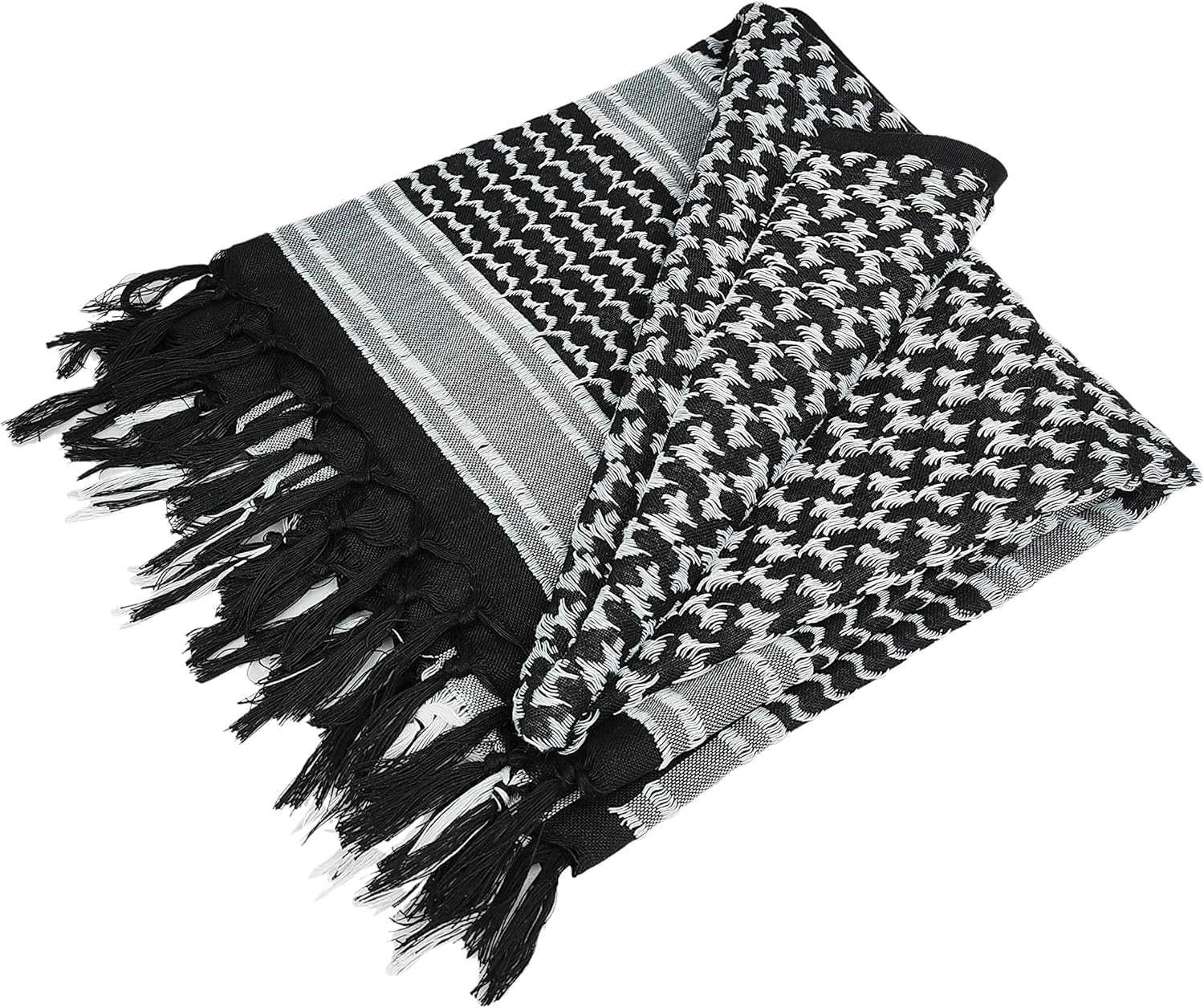 Luxns Military Shemagh Tactical Desert Scarf / 100% Cotton Keffiyeh ...