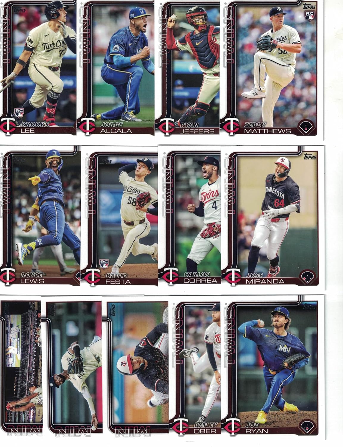 Amazon.com: Minnesota Twins/Complete 2025 Topps Minnesota Twins ...