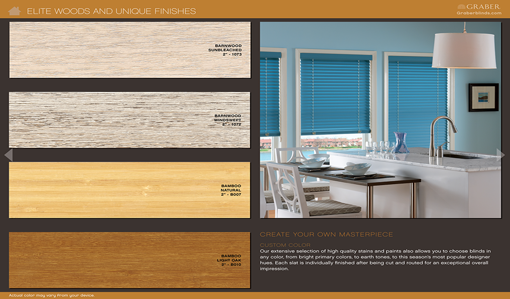 Graber Wood Sample Book - App on Amazon Appstore