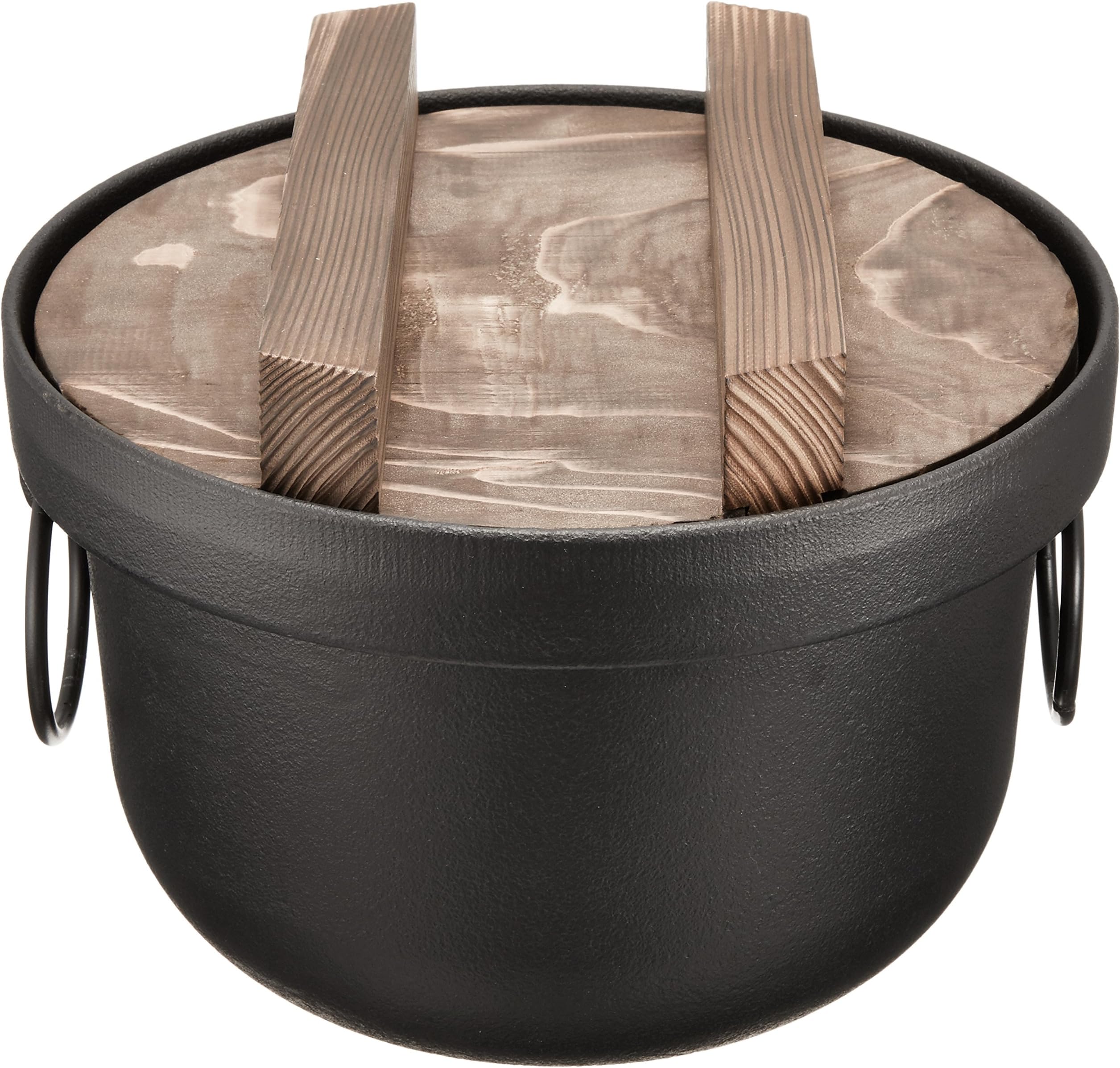 Amazon.com: Iwachu 410-719 Japanese Cast Iron Gohan Nabe Rice Cooker ...