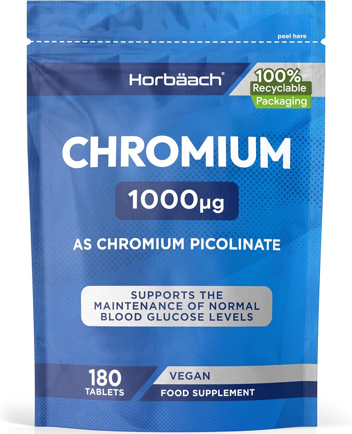 Chromium Picolinate 1000mcg | High Strength Chromium Supplement (2500% ...