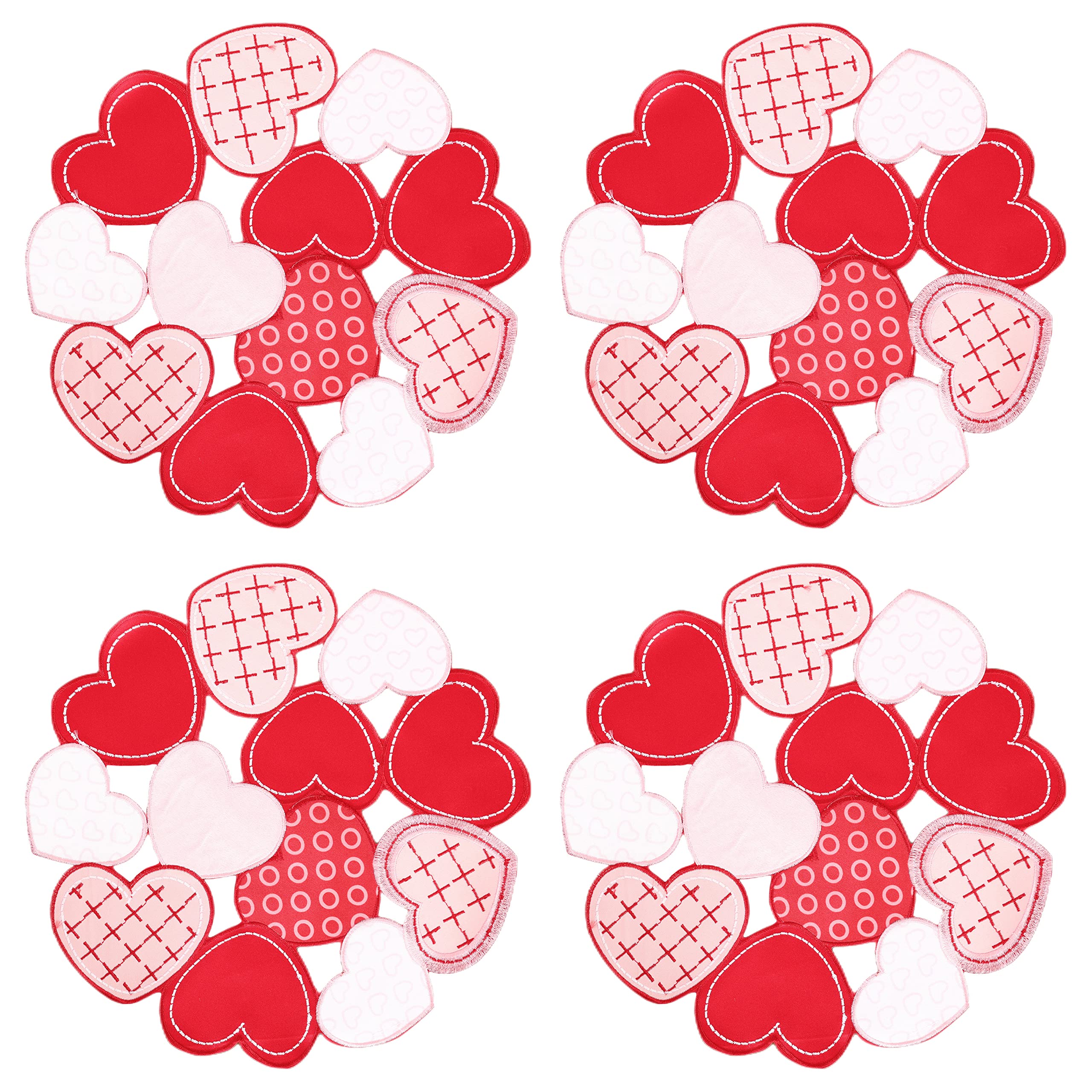 Amazon.com: GRANDDECO 4 Pieces Valentines Day 14" Placemats Set of 4 ...
