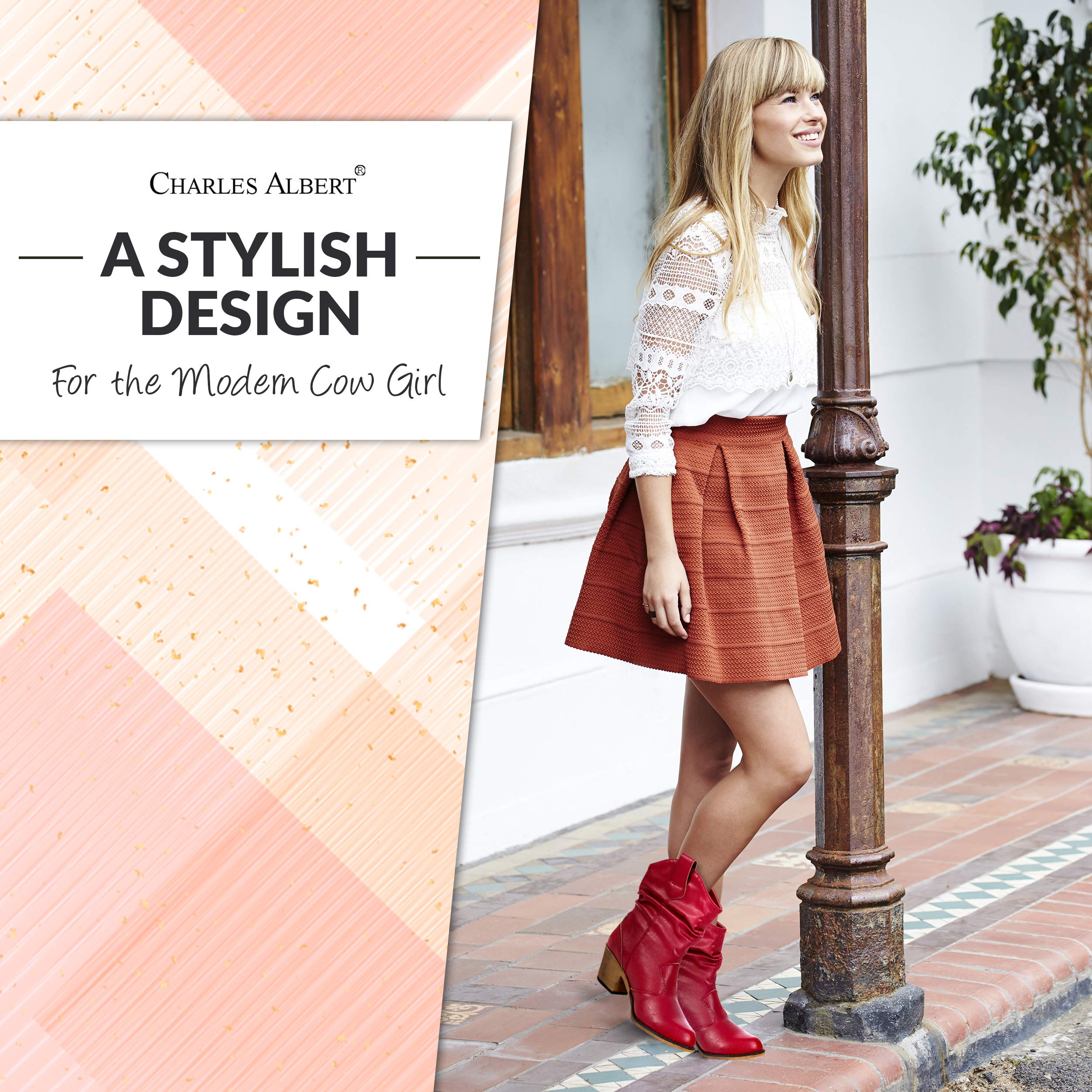 Snapklik.com : Charles Albert Modern Western Cowboy Boots For Women ...