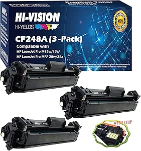 Amazon.com: HI-VISION HI-YIELDS (3-Pack Black) Compatible 48A CF248A Toner Cartridge Replacement ...