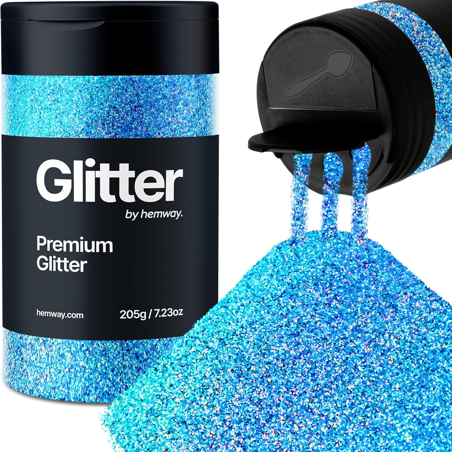 Amazon.com: Glitter, 220G/7.76OZ Ocean Blue Holographic Glitter ...