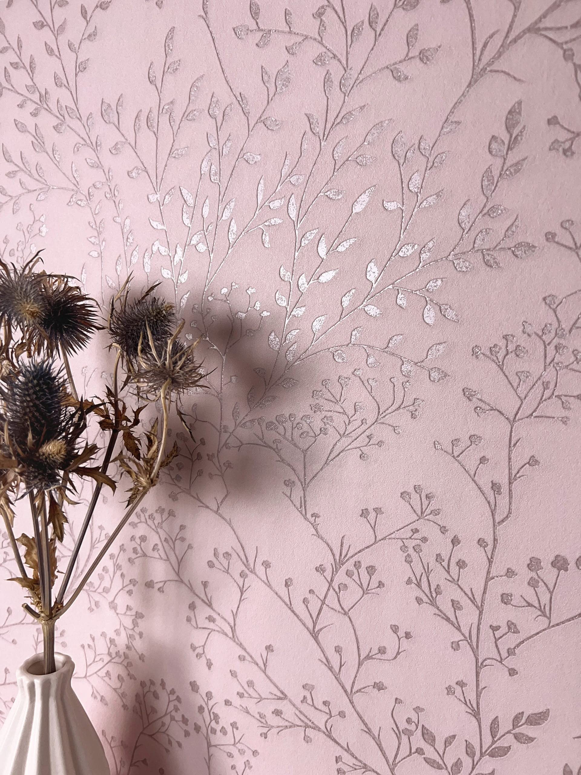 Rosa Rose Blumentapete Bricoflor Pastell Tapete Mit Rosen Vintage