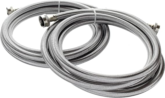 Amazon.com: 10 Foot Stainless Steel Washing Machine Hoses (2 Pack ...