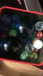 Amazon.com: Kangaroo 160-Piece Marble Set in Tin Box - Colorful Glass ...