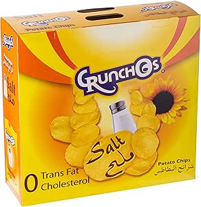 Crunchos Chips Salted Natural Potatoes 14x25G : Amazon.ae: Grocery