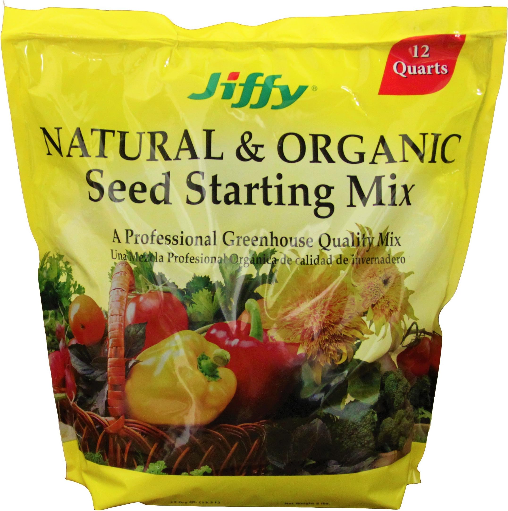 Amazon.com : Jiffy Natural & Organic Starter Mix 12 Quart : Plant ...