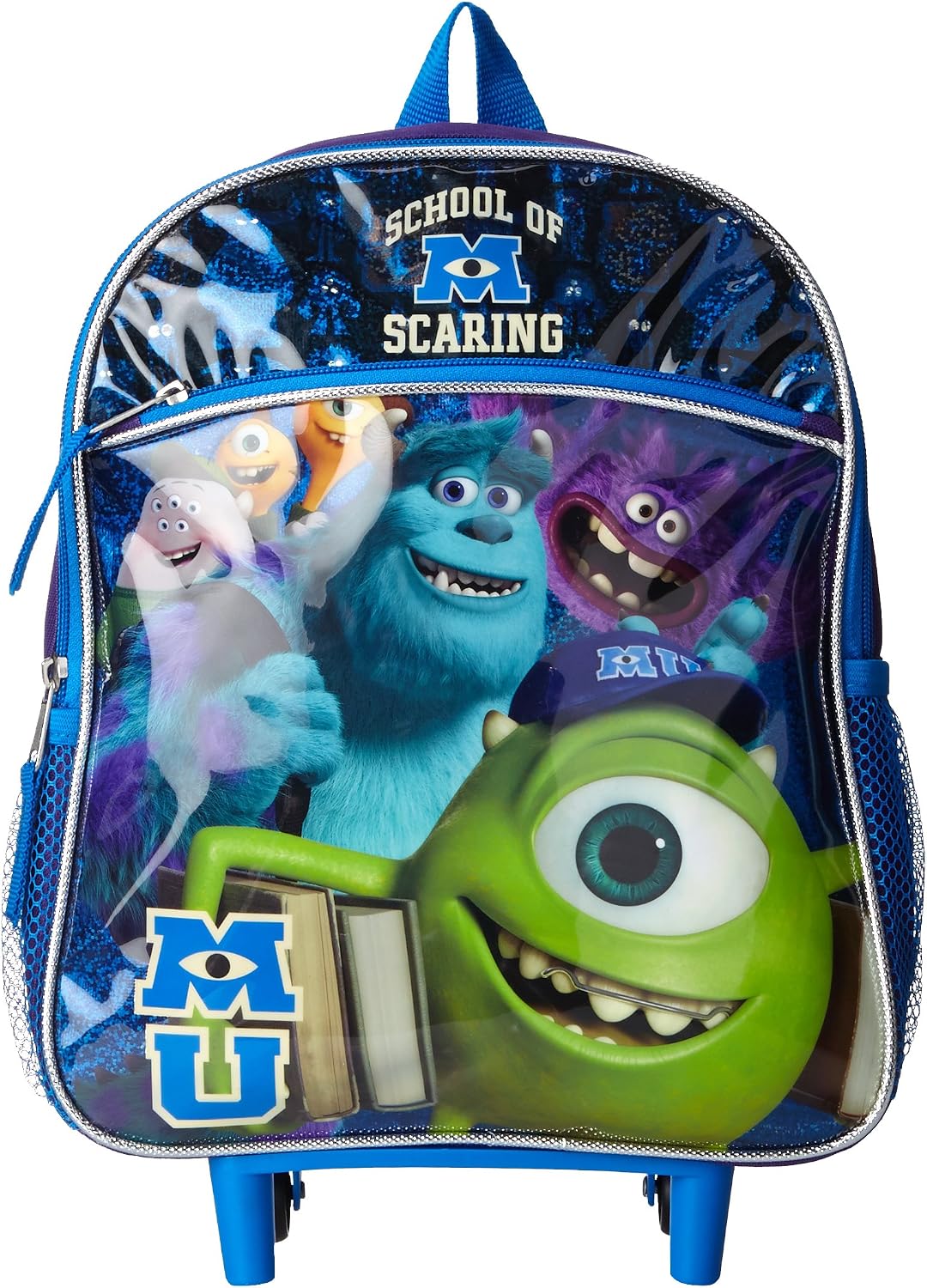 Amazon.com | Disney Little Boys' Monsters U 12-Inch Rolling Backpack ...