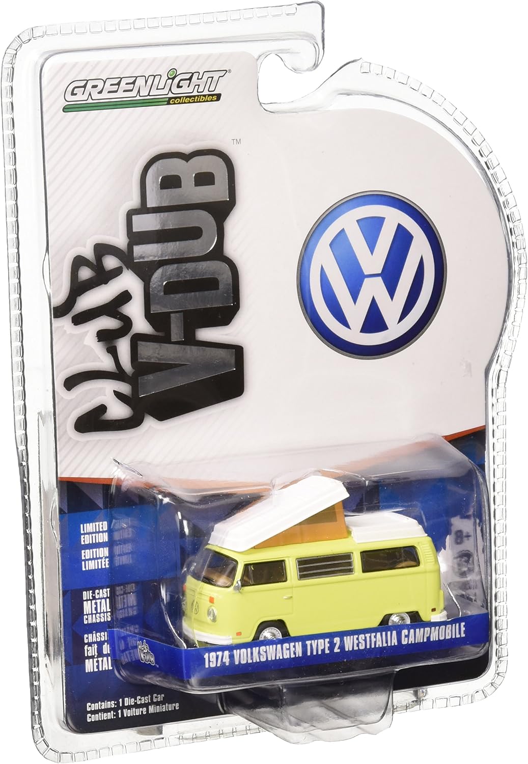 Amazon.com: GreenLight 1: 64 Club V-Dub Series 3-1973 Volkswagen Type 2 ...