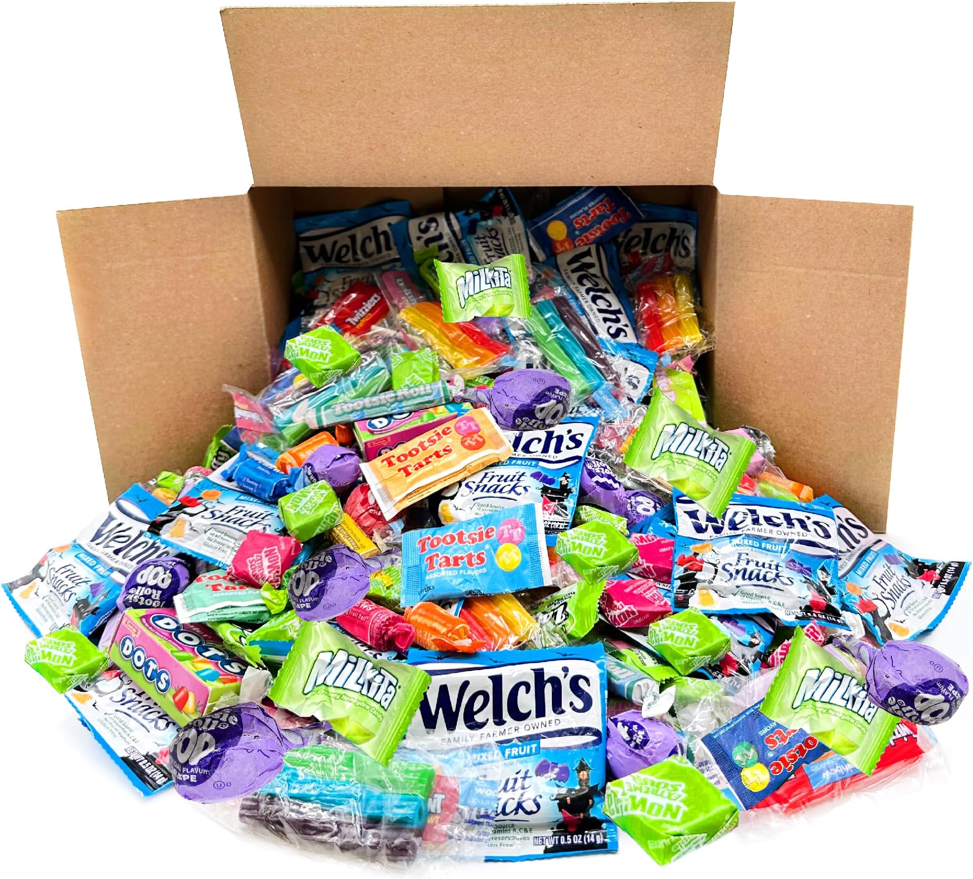 Amazon.com: Party Candy Variety Pack 8 Pound Box - TWIZZLERS, Milkita ...