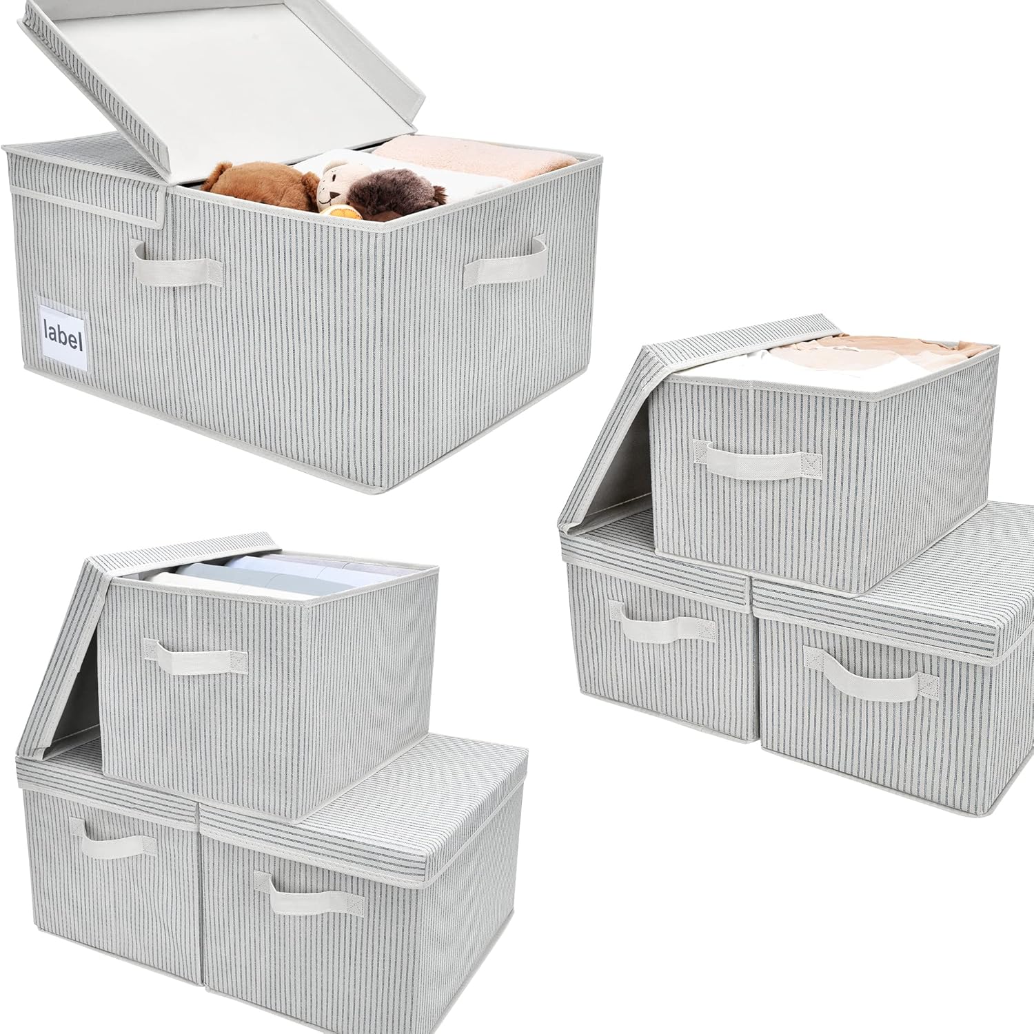 Amazon.com: GRANNY SAYS Bundle of 3 Sets Closet Storage Bins : Home ...