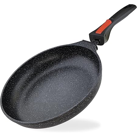Linnuo Aluguss Pfanne 28 cm abnehmbarer Griff, Antihaft beschichtete ...