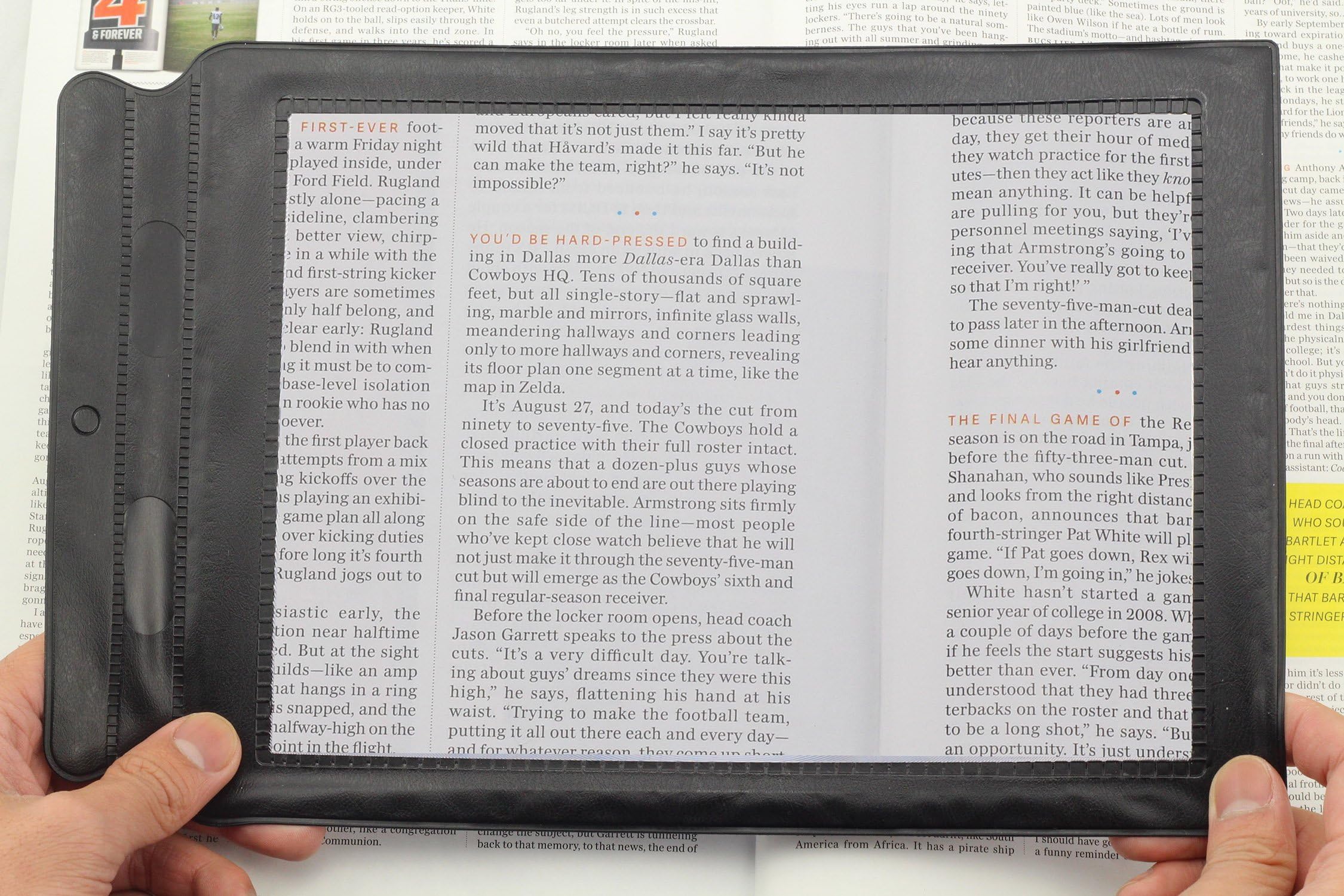 Magnifier Sheet A4 Full Page 3X Large Magnifying Sheet Magnifying ...