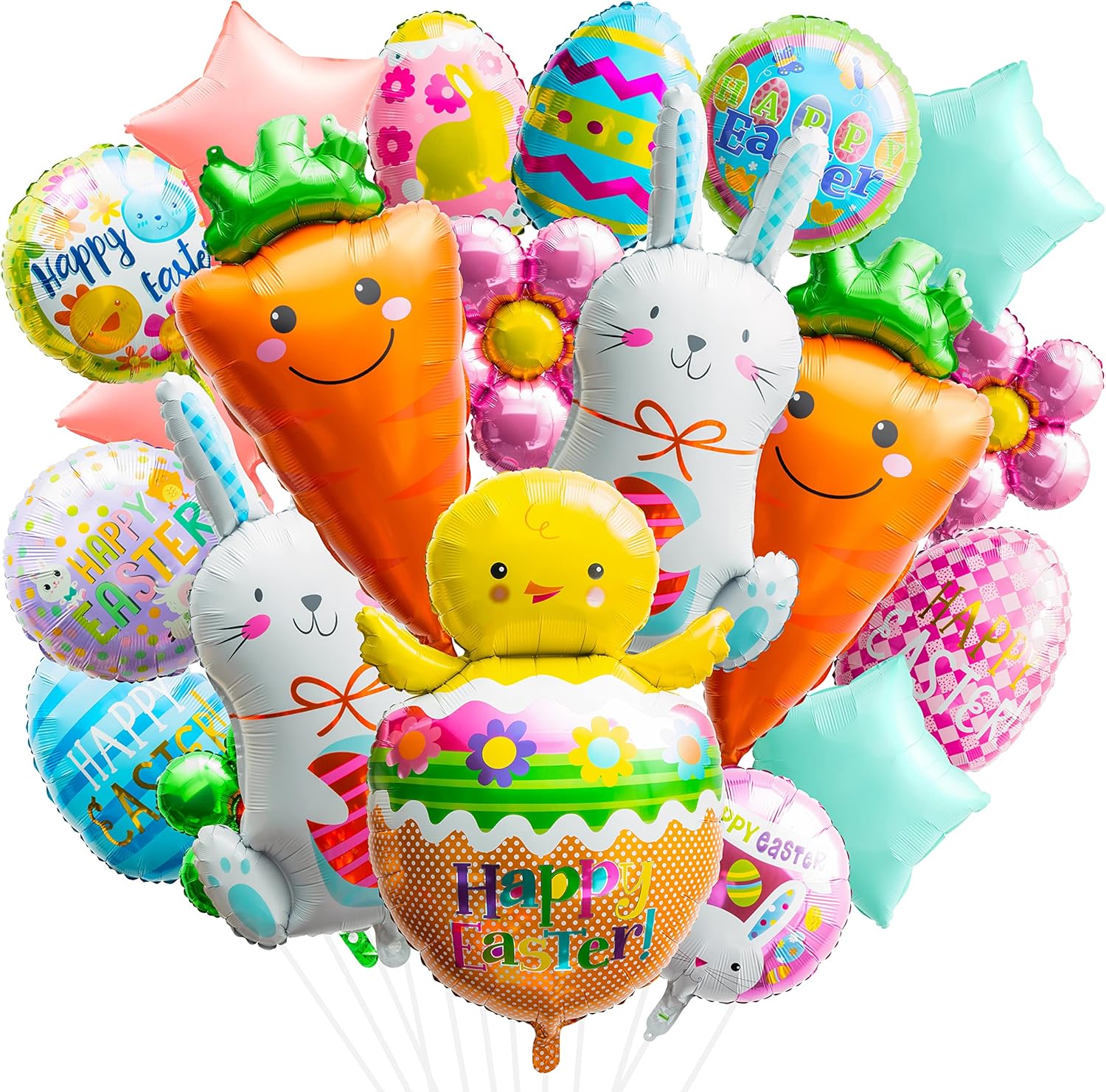Amazon.com: Xqumoi Easter Balloons Decorations - Pack of 20 | Happy ...