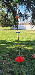 Amazon.com: Tree Swing Climbing Rope 2 Pack Multicolor with Platforms ...