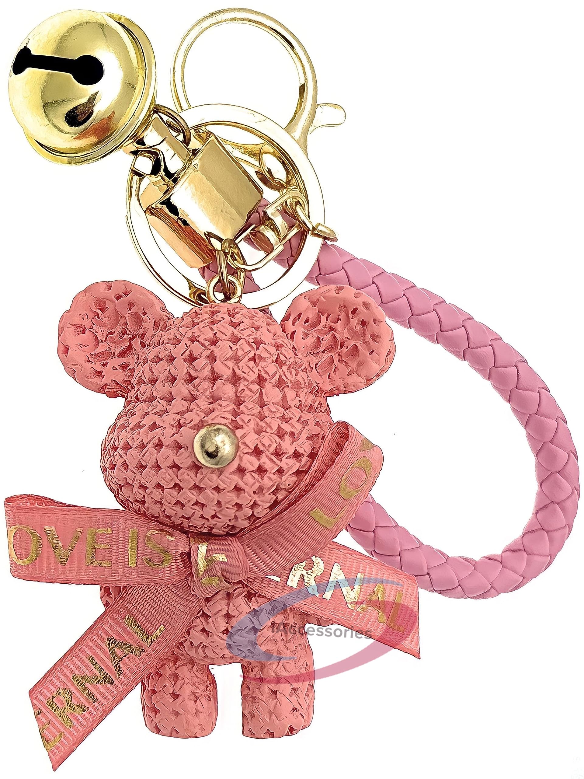 iAccessories Teddy Key Ring | Keychain Charm for Girls Bags, Wallets ...