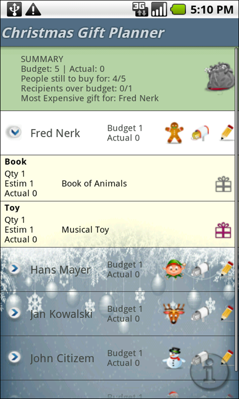 Christmas Gift Planner Pro - App on Amazon Appstore