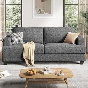 Amazon.com: COPIAE 84 Inch Sofa with Extra Deep Seats Oversize, Linen ...