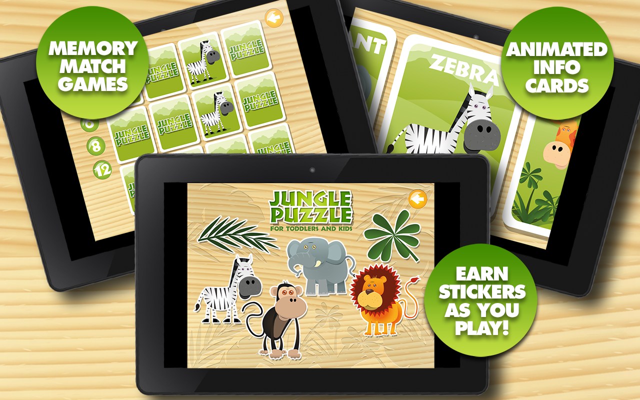Jungle Animal Puzzle - fun animal puzzles for toddlers, preschool and ...