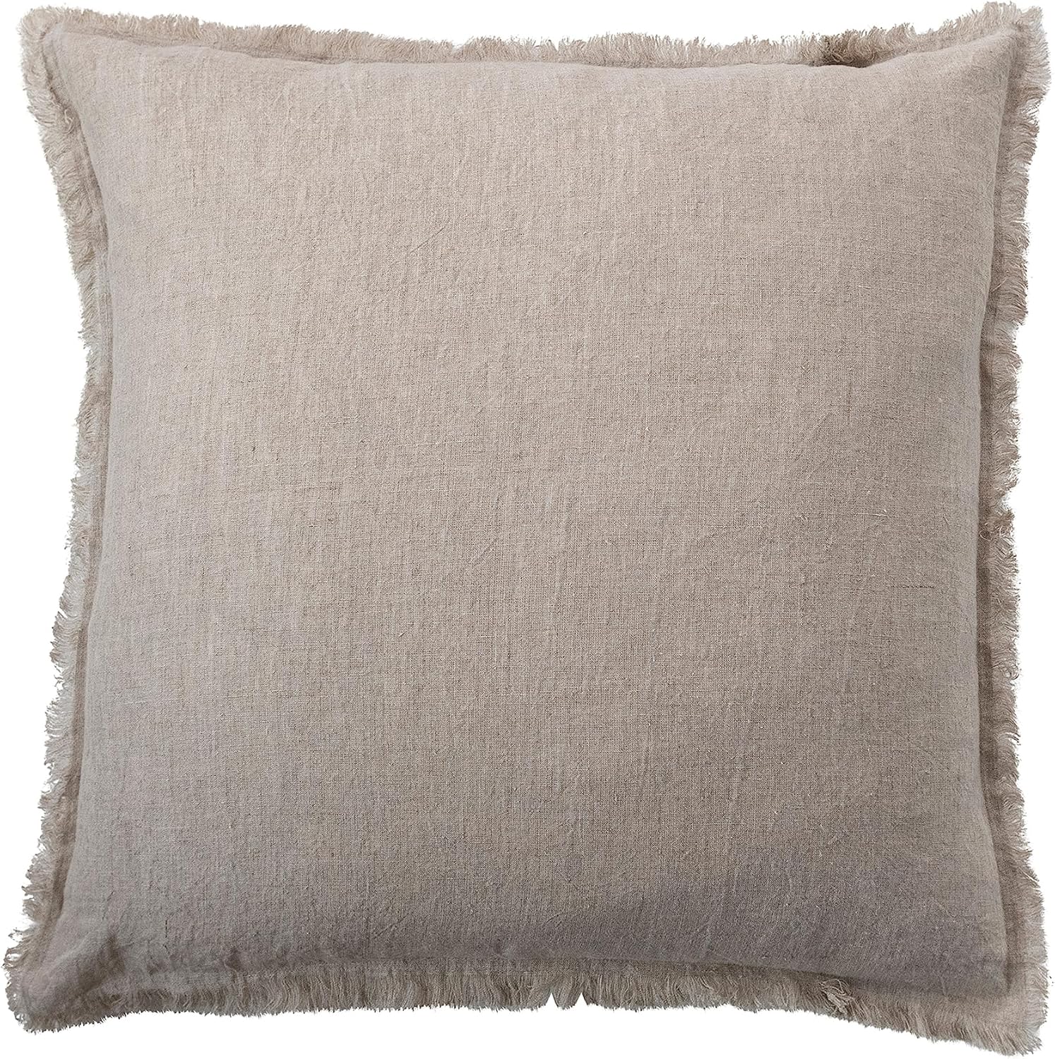 Amazon.com: Creative Co-Op 20 Inches Square Stonewashed Linen Fringe ...
