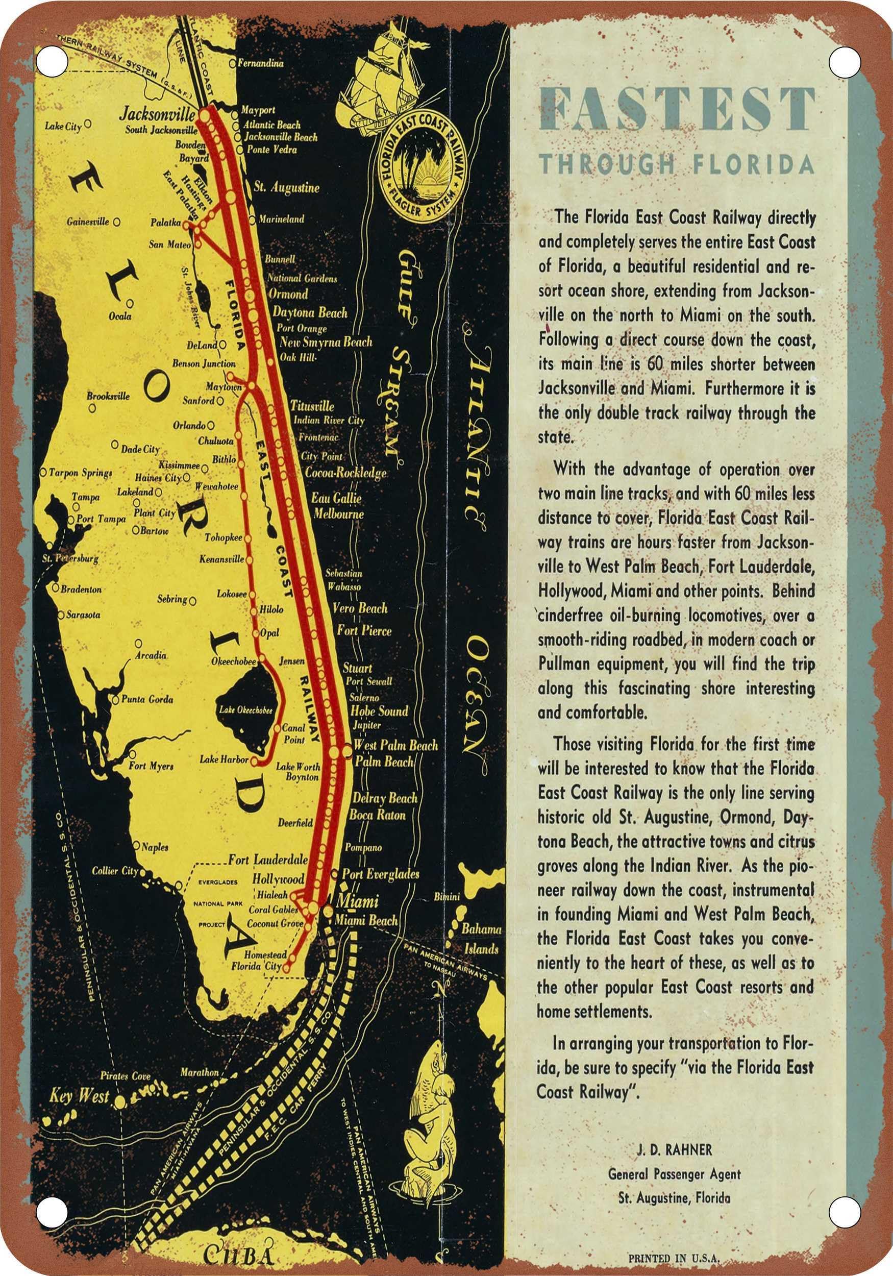 Florida East Coast Railway Map FECI Bringing Private Passenger Rail To