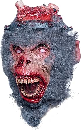 Amazon.com: Ghoulish Productions C.P 082 Lab Monkey Mask, Furious Chimp ...