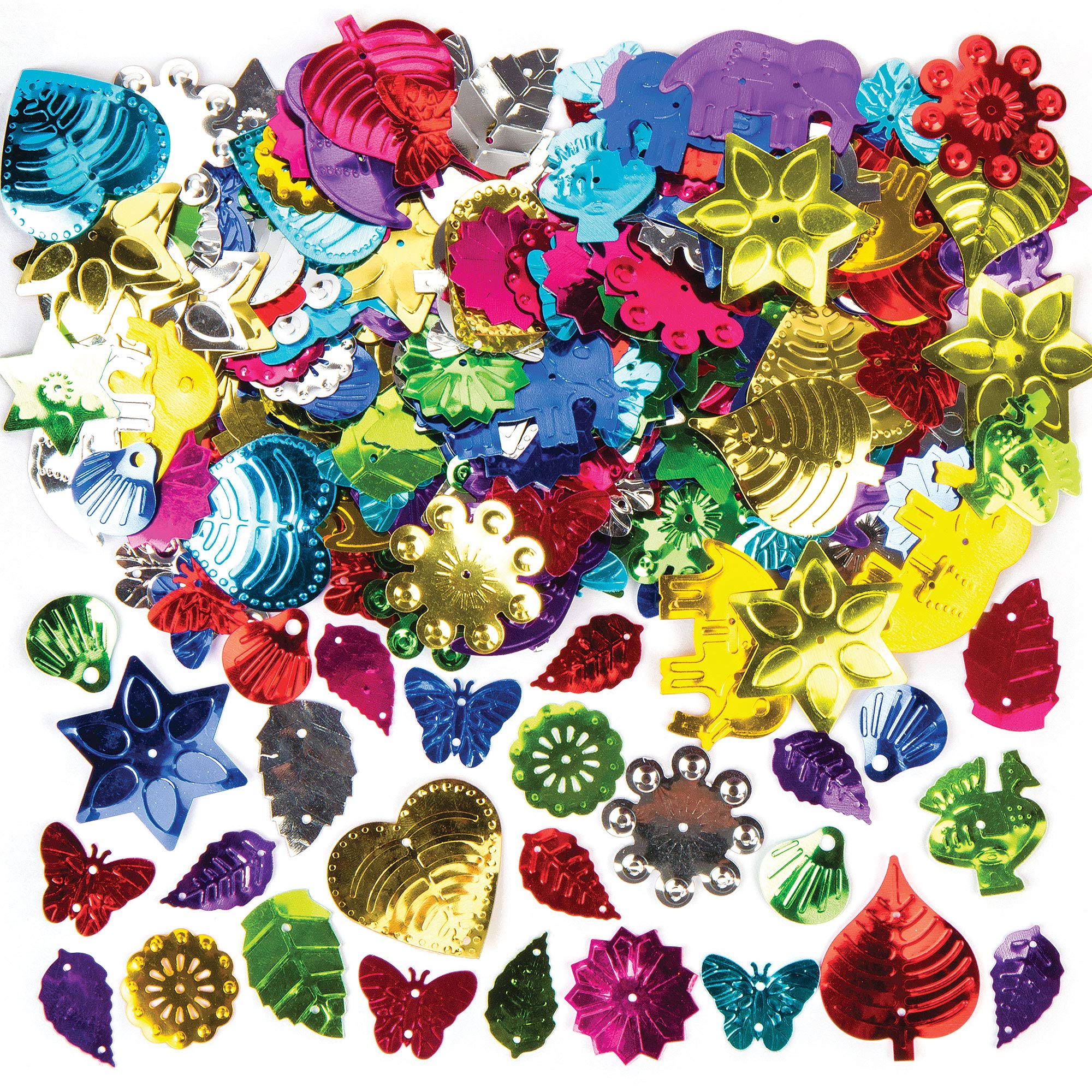 Baker Ross Jumbo Sequins for Children to Decorate for Christmas ...