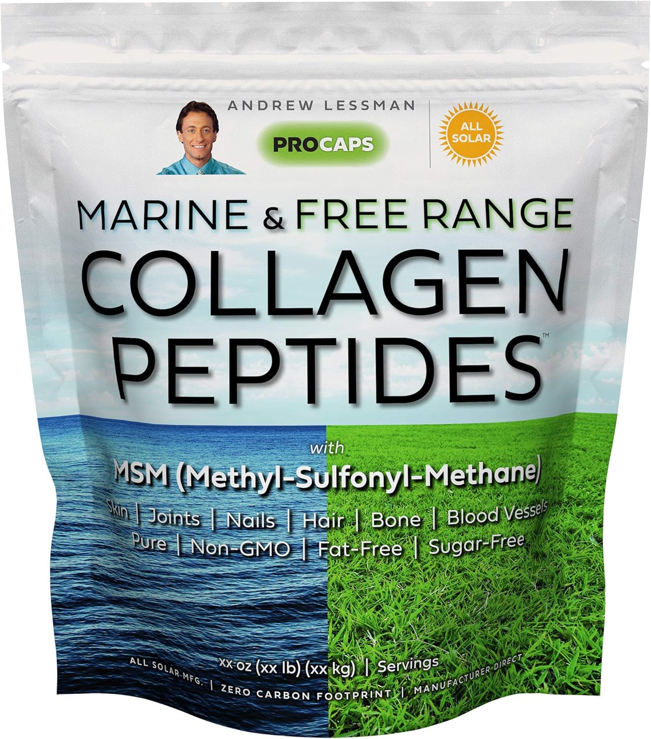 Amazon.com: ANDREW LESSMAN Marine & Free Range Collagen Peptides Powder ...