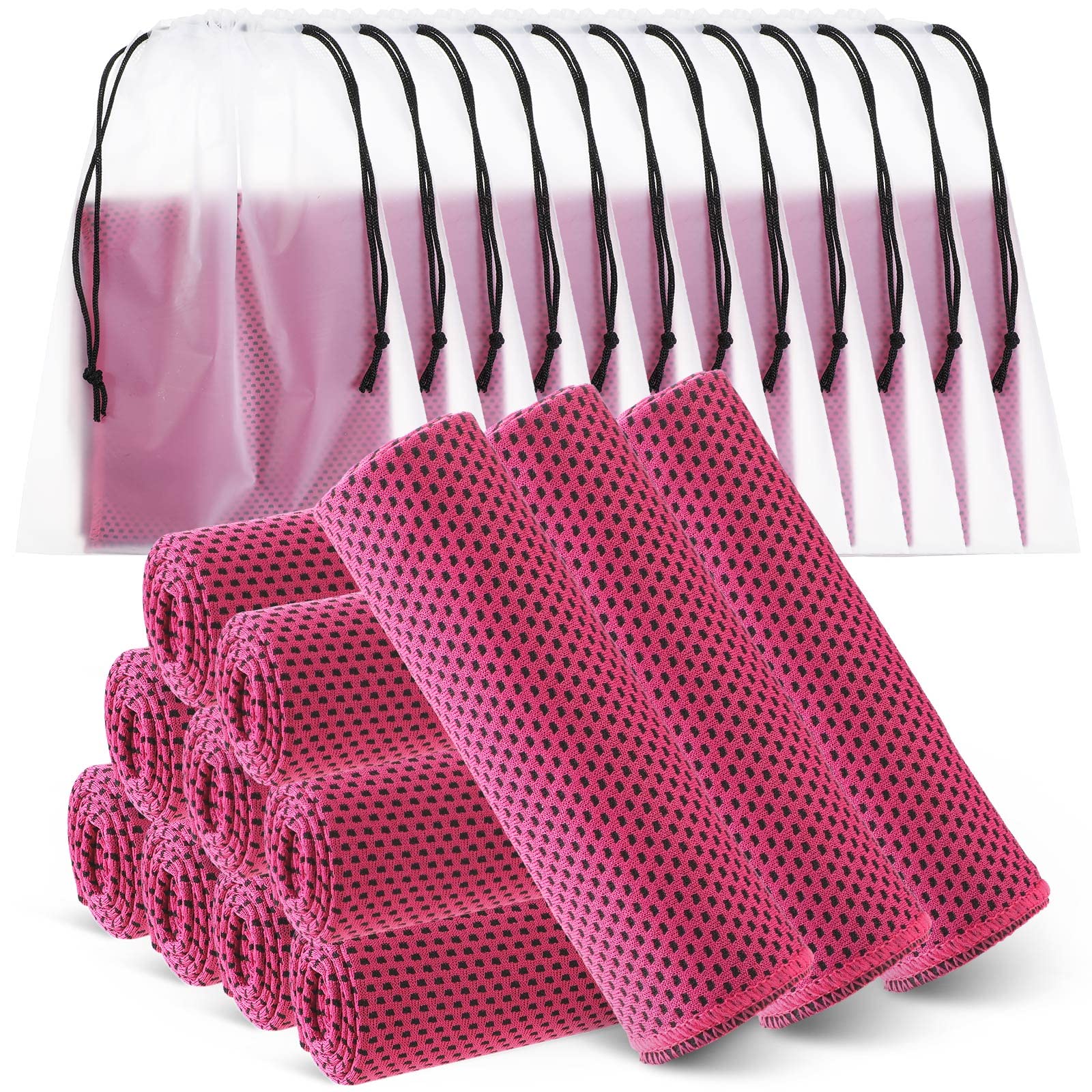 Amazon.com: 12 Pcs Cooling Towels for Face and Neck 12 x 40 Inch ...