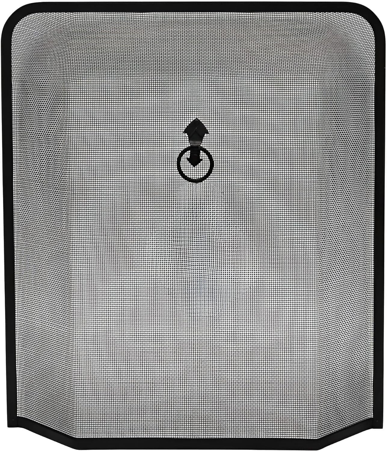 Freestanding Fire Guard Screen Spark Guard Black : Amazon.co.uk: DIY ...