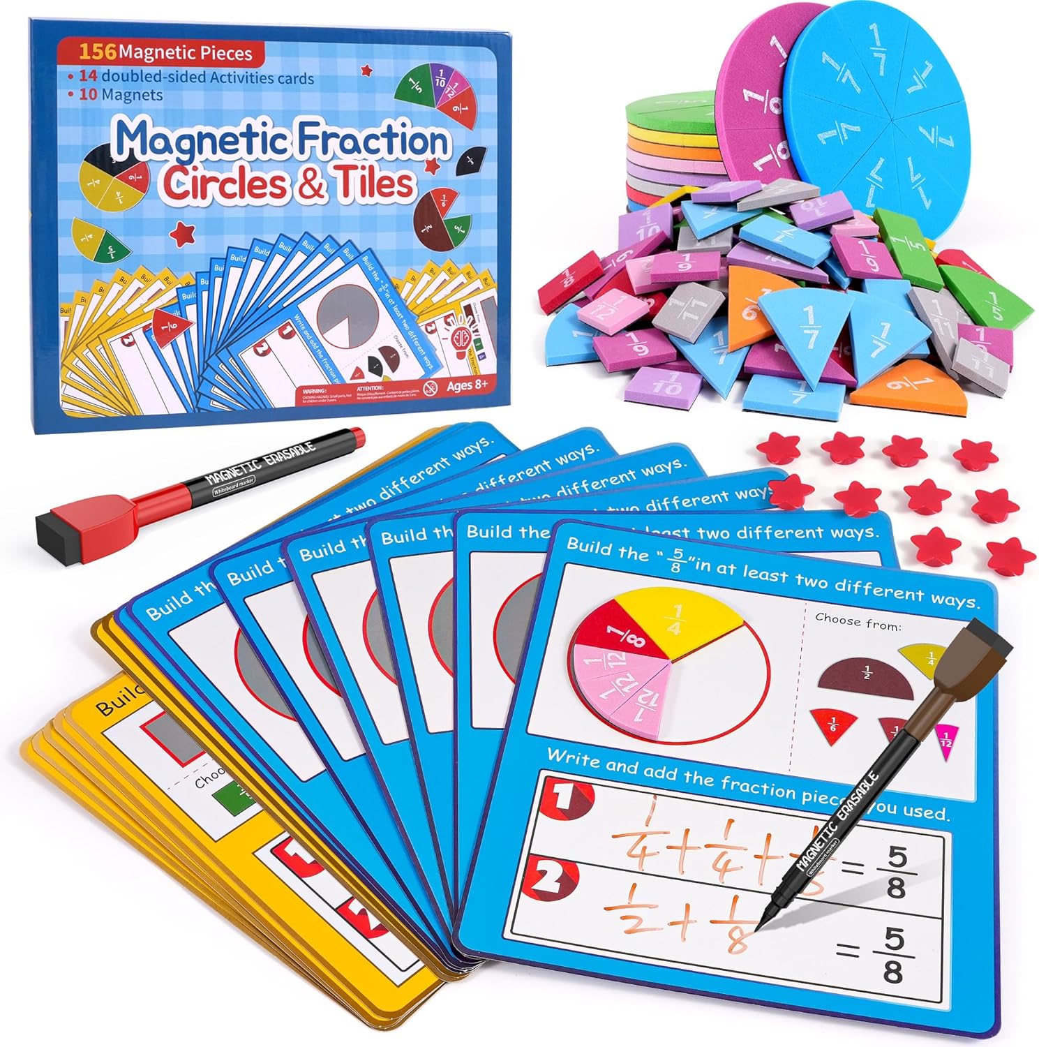 Magnetic Fraction Tiles & Fraction Circles Activity Philippines | Ubuy