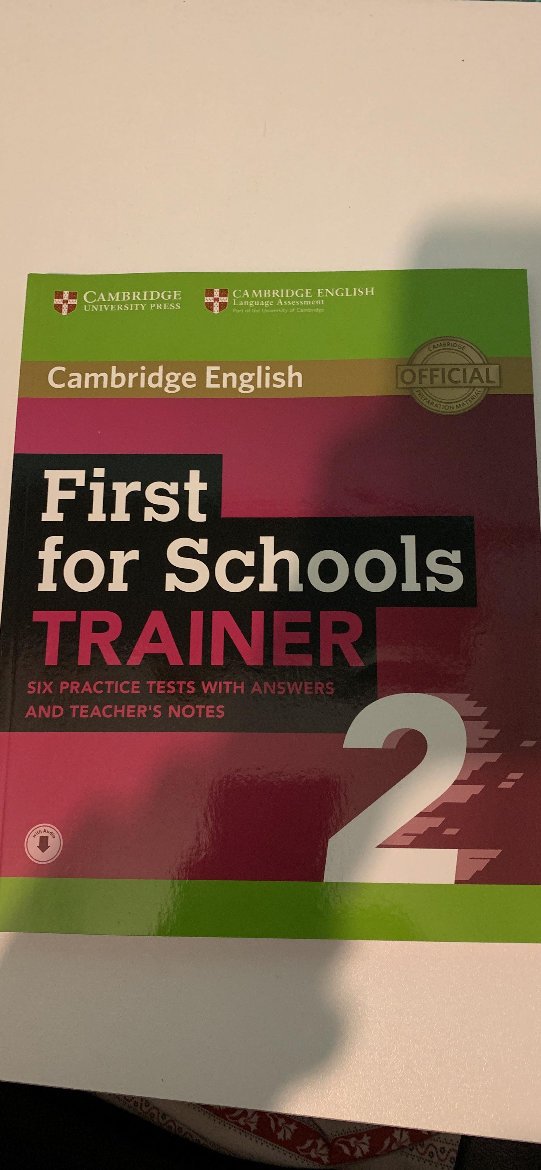First for Schools Trainer 2. Practice Tests with Answers and Teacher's ...