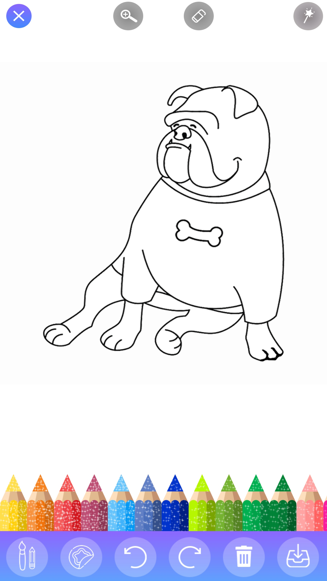 Glitter Super Dog Coloring Game - App on the Amazon Appstore