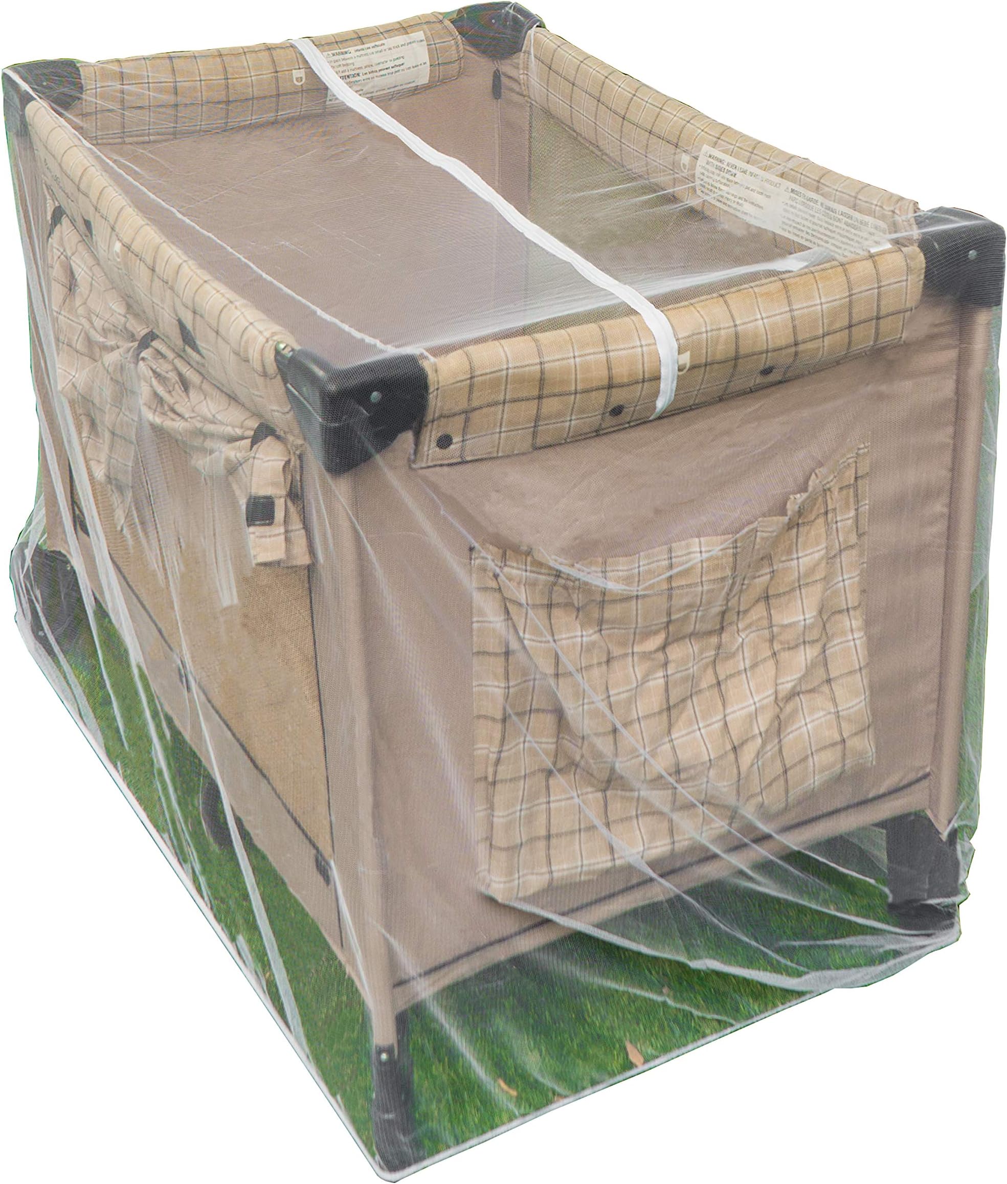 Amazon.com : Pack n Play Net with Zippers - Fits Baby Crib, Stroller ...