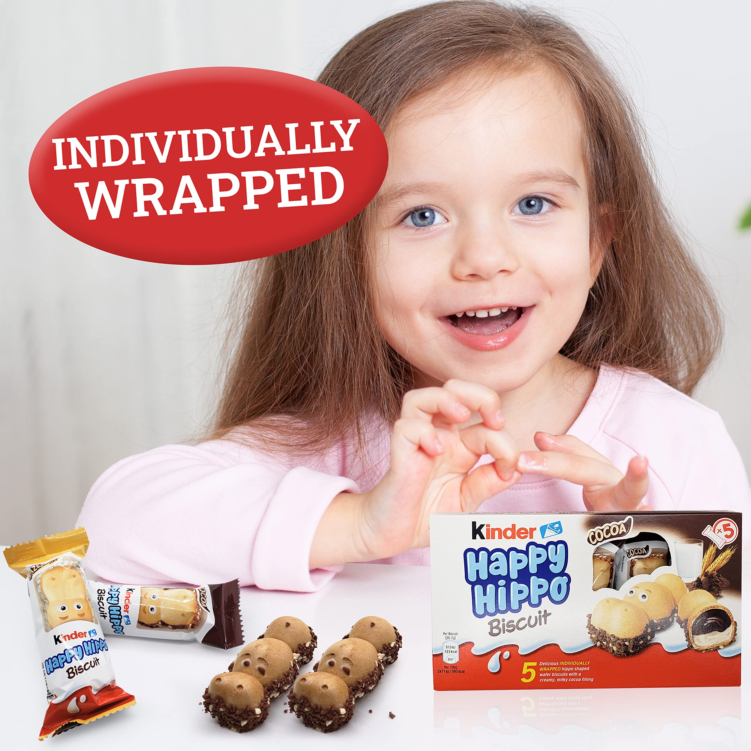 Buy Kinder Happy Hippo – Pack of 8 Kinder Hippos with 4 Cocoa & 4 ...