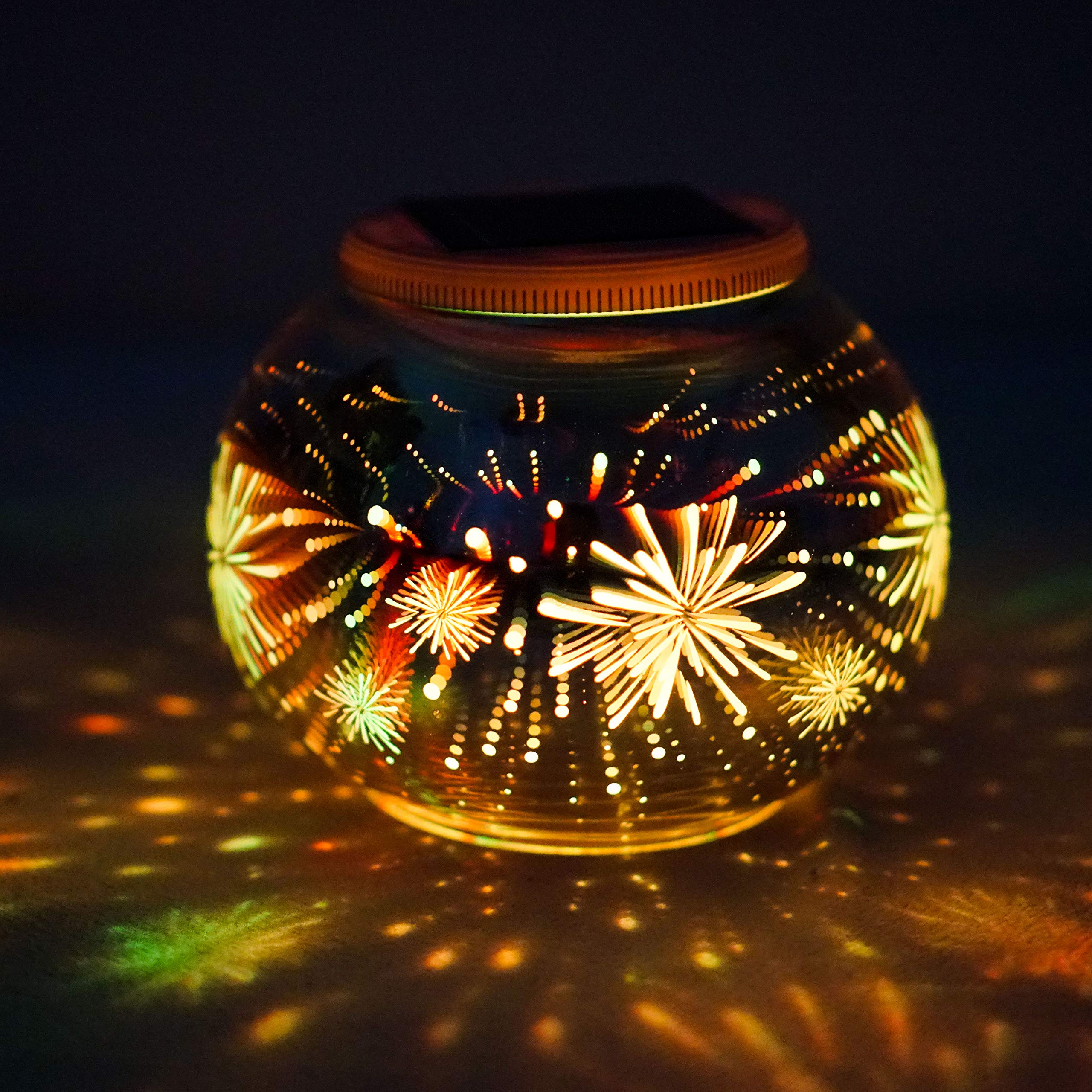 Color Changing Solar Jar Light Up Your Garden Solar Flute Mason Jar