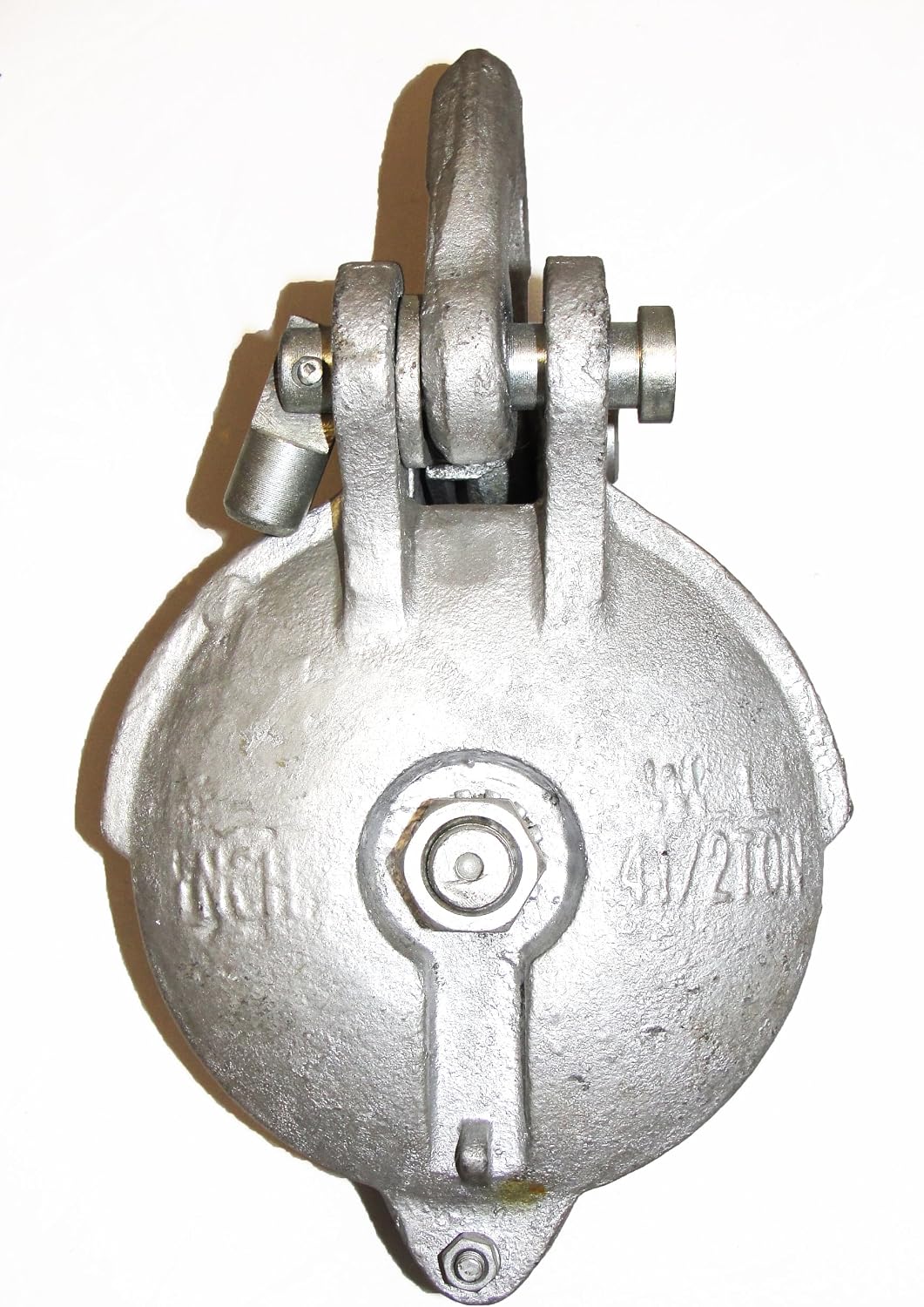 Amazon.com: 4" PULLEY BLOCK WITH EYE GALVANIZED 3 TON : Industrial ...