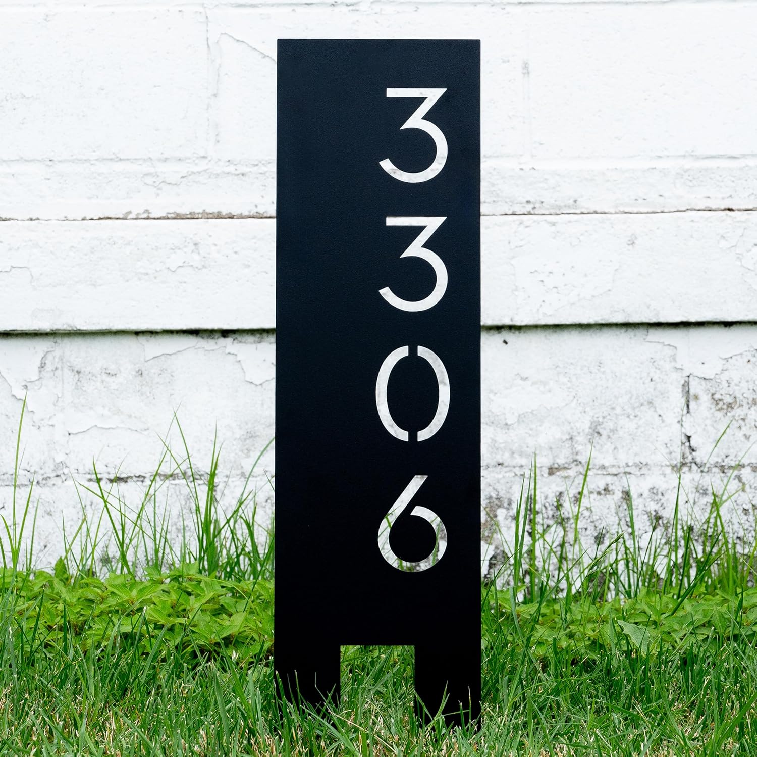 Amazon.com: Metal Personalized Vertical Address Stake, Custom House ...
