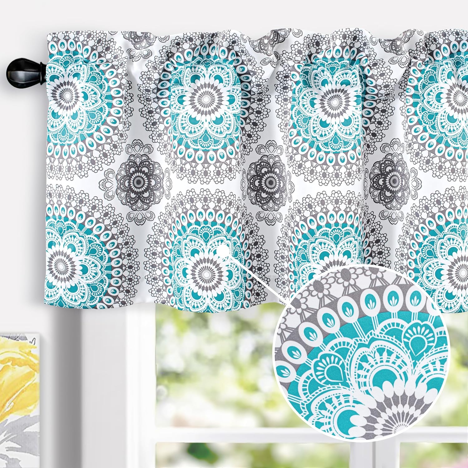 Amazon.com: DriftAway Curtains for Bedroom Boho Bella Medallion Pattern ...