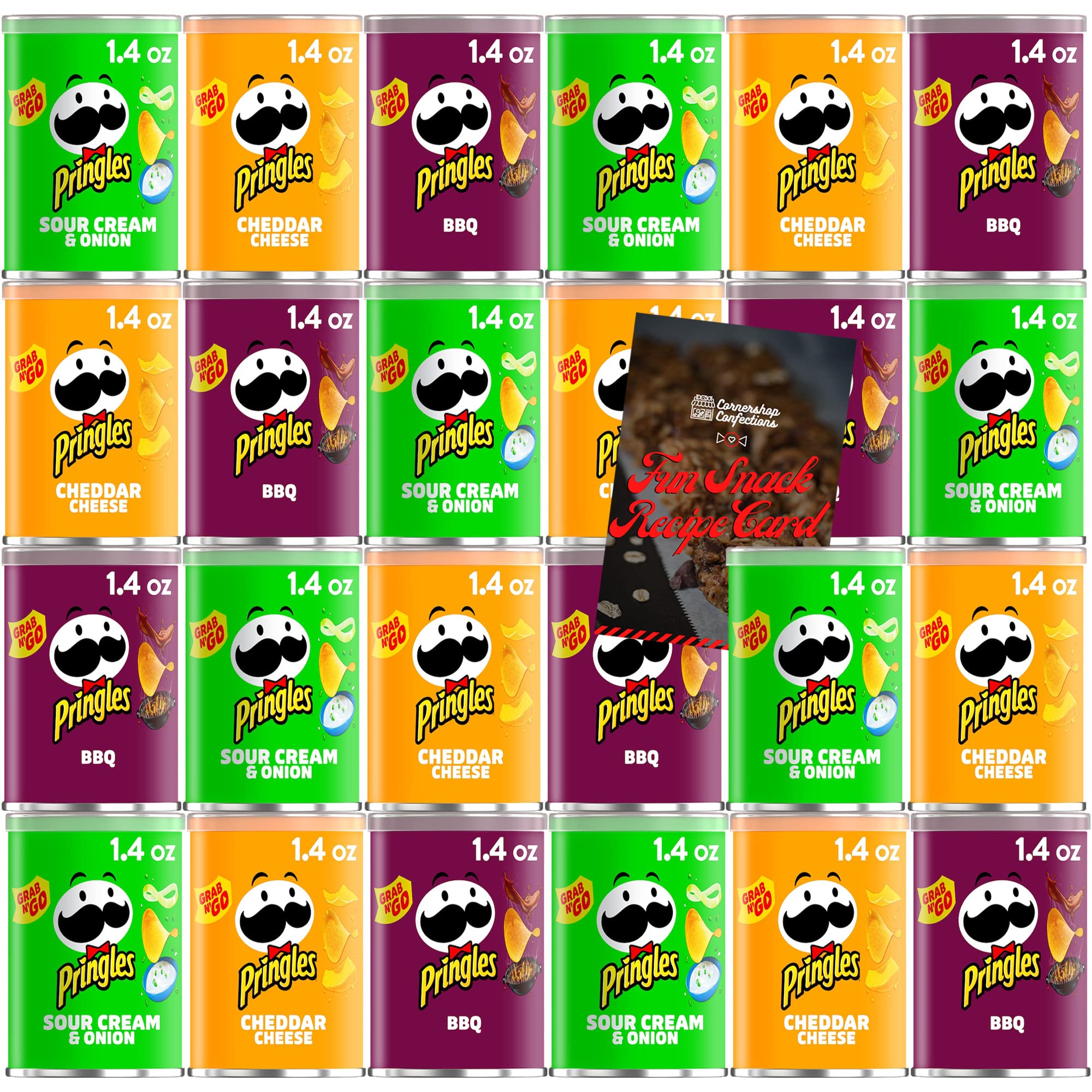 Buy Pringles Grab N' Go Mega Variety Pack - 24 Cans Total - 8 1.4 oz ...
